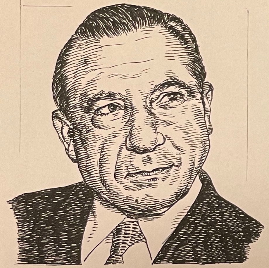 【マフィアの部屋|ポール・リッカ】Paul Ricca - フリーイラストポートレートと歴史の停車場いらすとすてーしょん