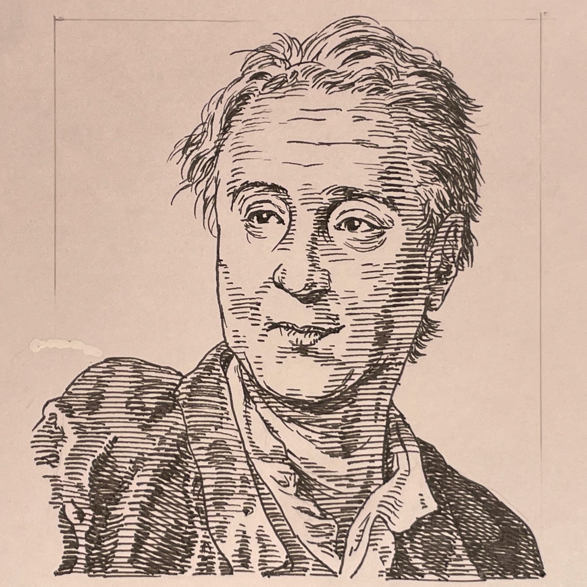 ドゥニ・ディドロ Denis Diderot | フリーイラストポートレートと歴史の停車場いらすとすてーしょん