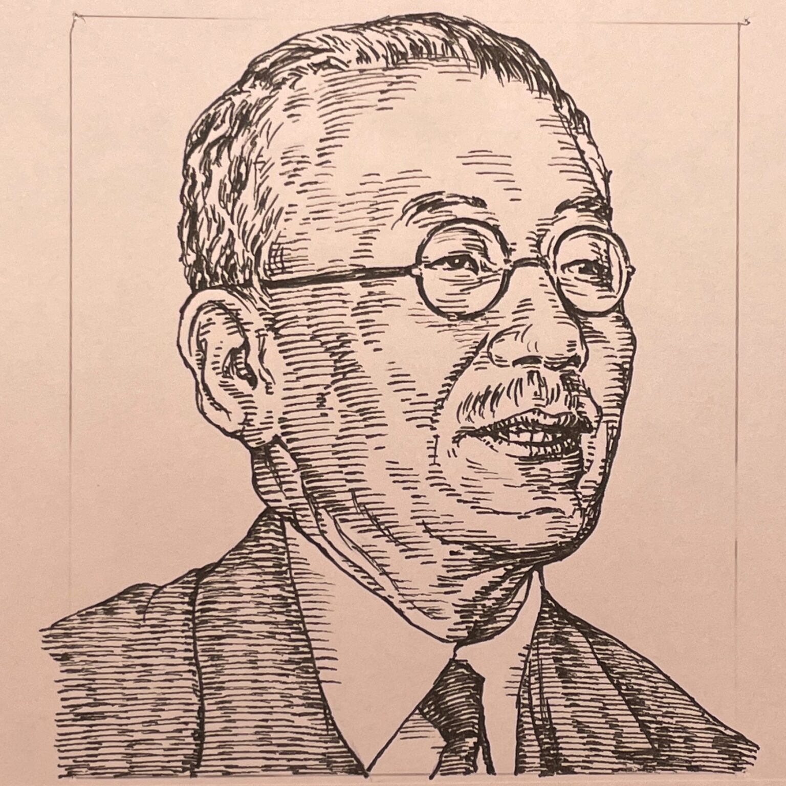 【物理学者の部屋|長岡半太郎】初代大阪帝国大学総長 - フリーイラストポートレートと歴史の停車場いらすとすてーしょん