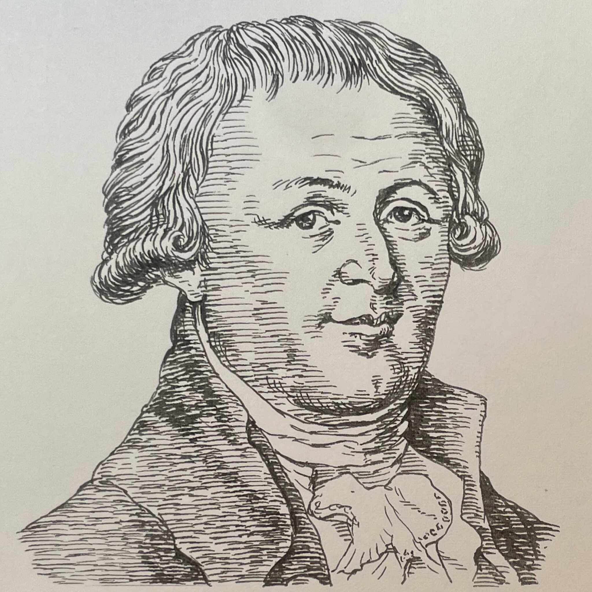 【音楽の部屋|フォルケル】J.S.Bach研究の第一人者 - フリーイラストポートレートと歴史の停車場いらすとすてーしょん