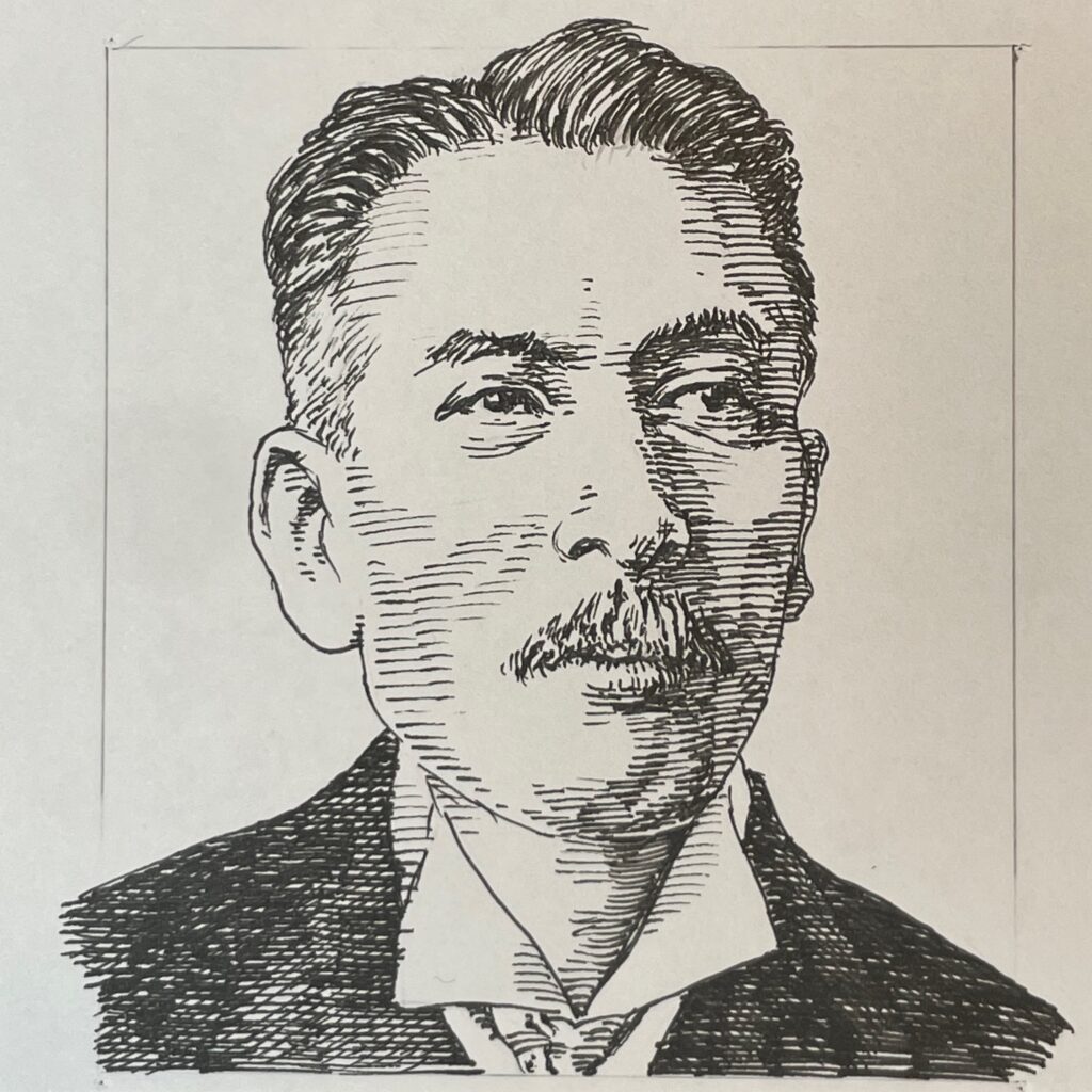 【経営者の部屋|團 琢磨】明治時代編.33 - フリーイラストポートレートと歴史の停車場いらすとすてーしょん