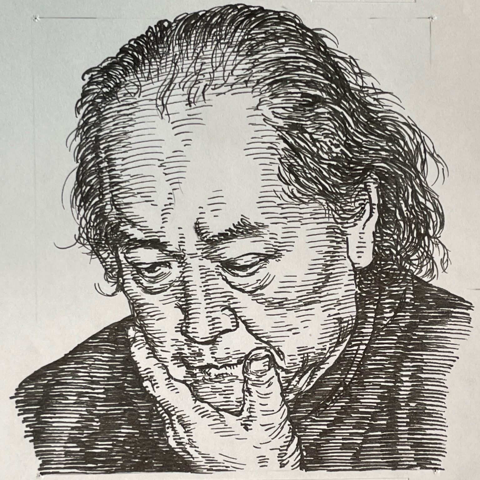 【文学の部屋|色川武大】昭和時代編.177 - フリーイラストポートレートと歴史の停車場いらすとすてーしょん